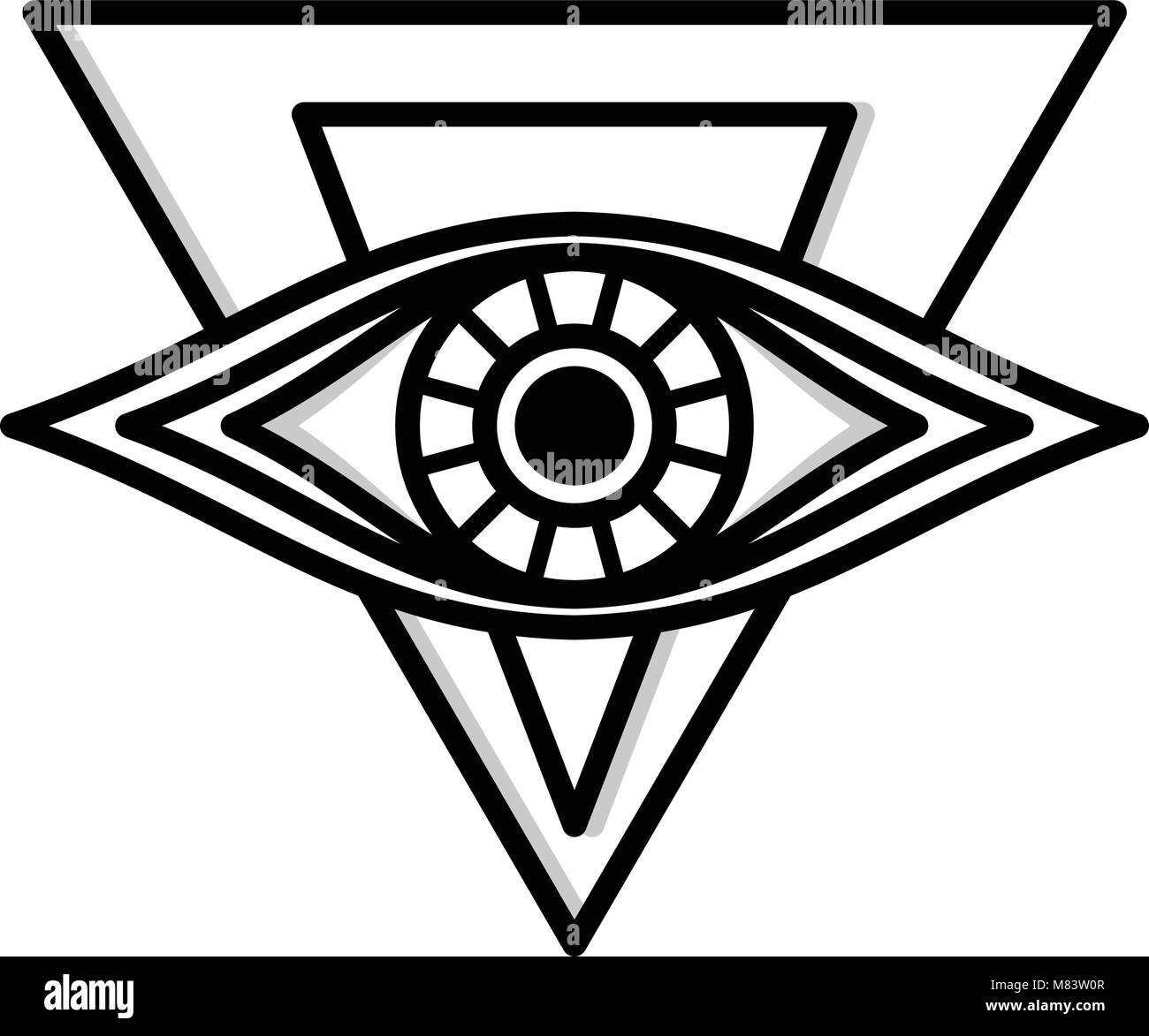 one eye sign symbol logo logotype vector Stock Vector Image & Art - Alamy