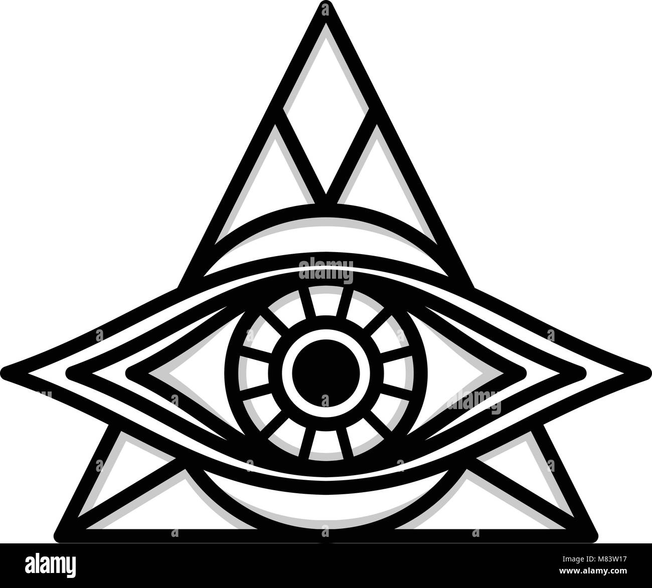 one eye sign symbol logo logotype vector Stock Vector Image & Art - Alamy