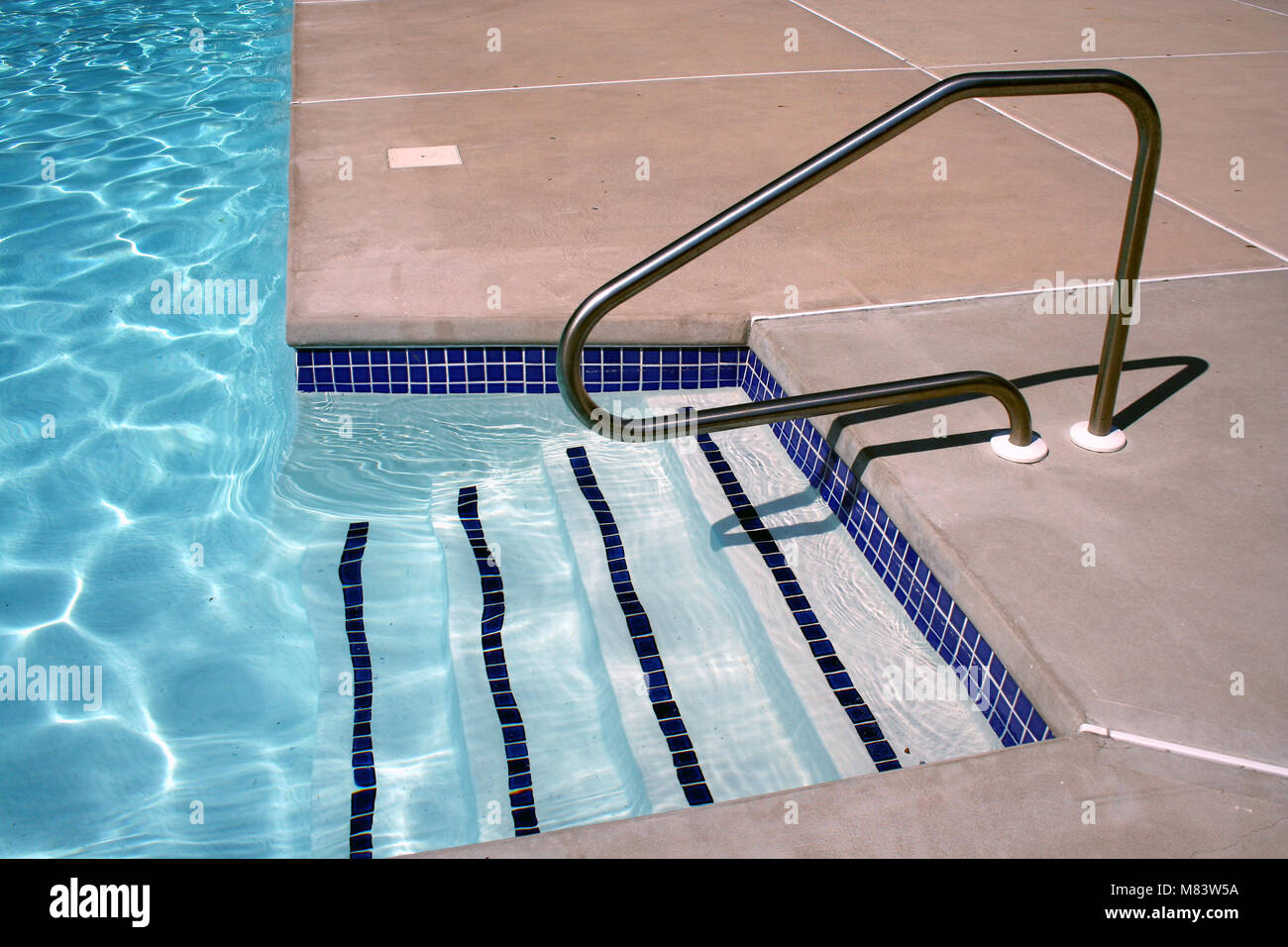 an image of a Swimming pool stairs Stock Photo - Alamy
