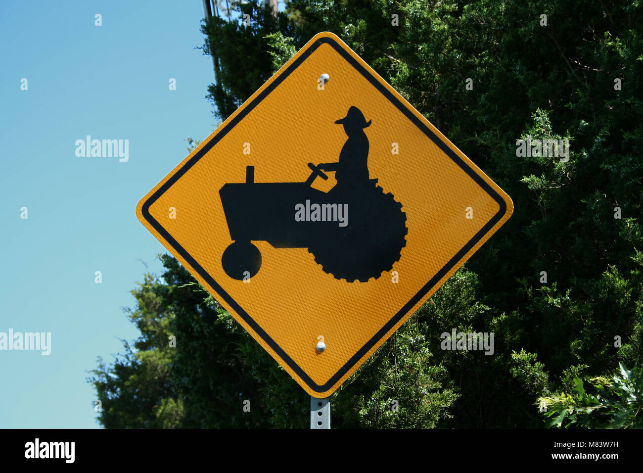 an image of a Tractor Sign Stock Photo - Alamy