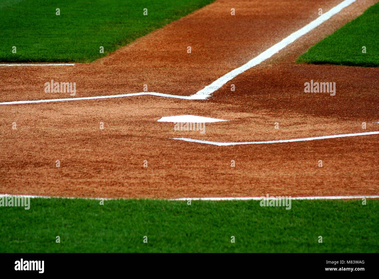 an image of home plate Stock Photo - Alamy