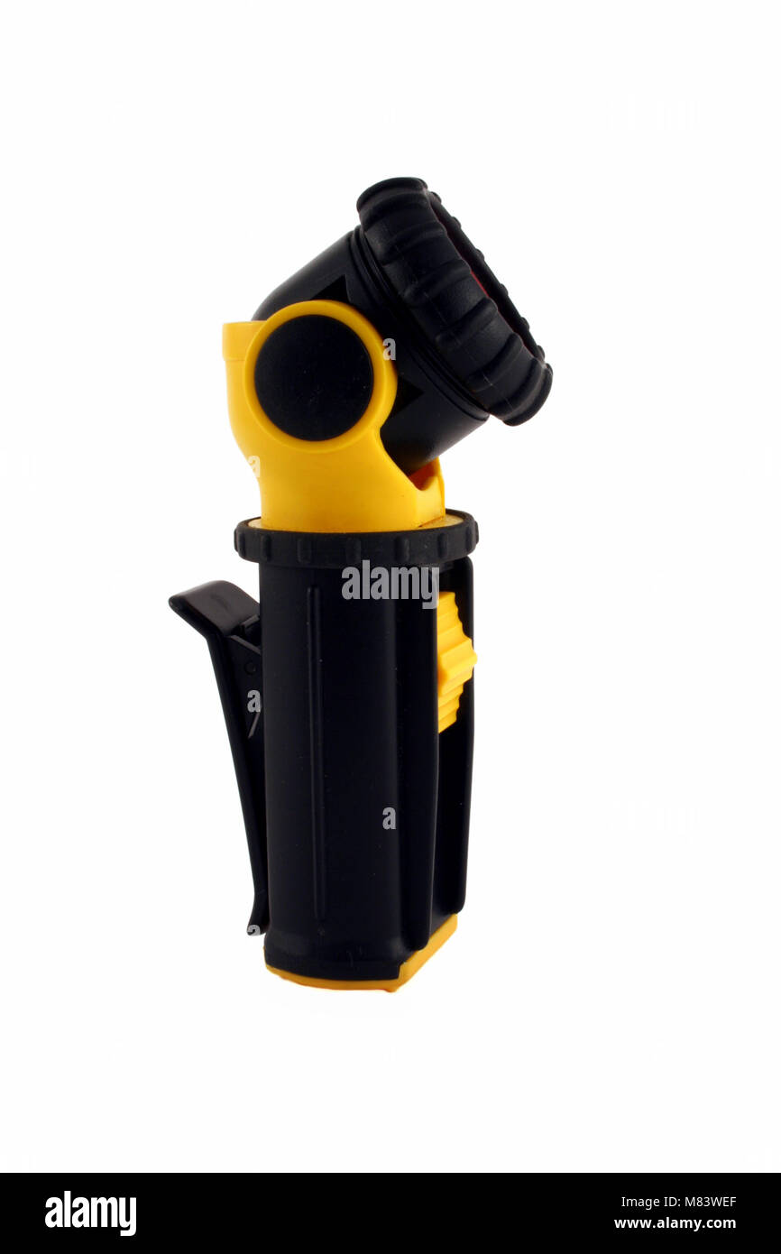 an image of a Black and Yellow flashlight Stock Photo - Alamy