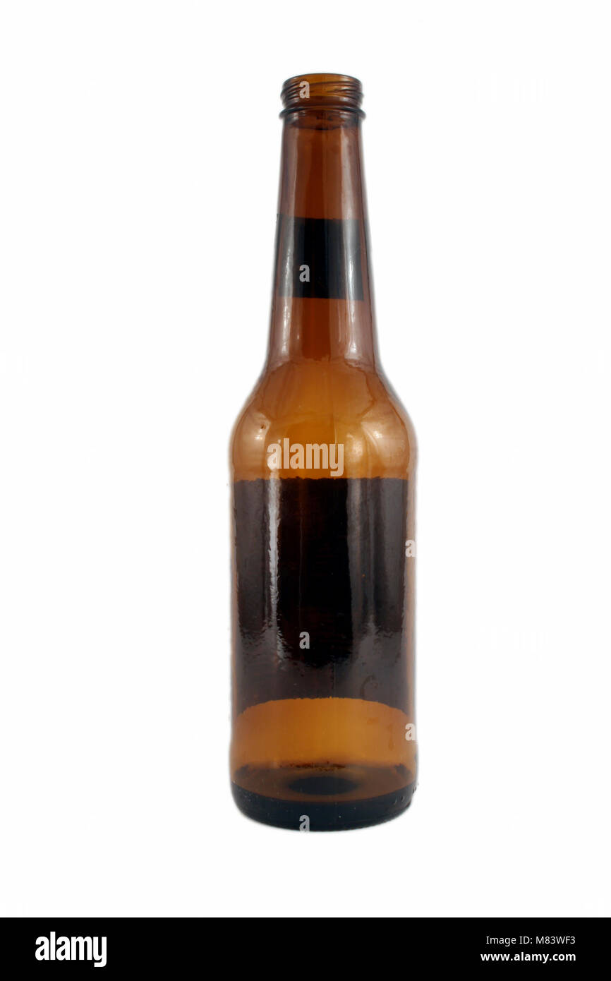 an image of a Brown beer bottle Stock Photo - Alamy