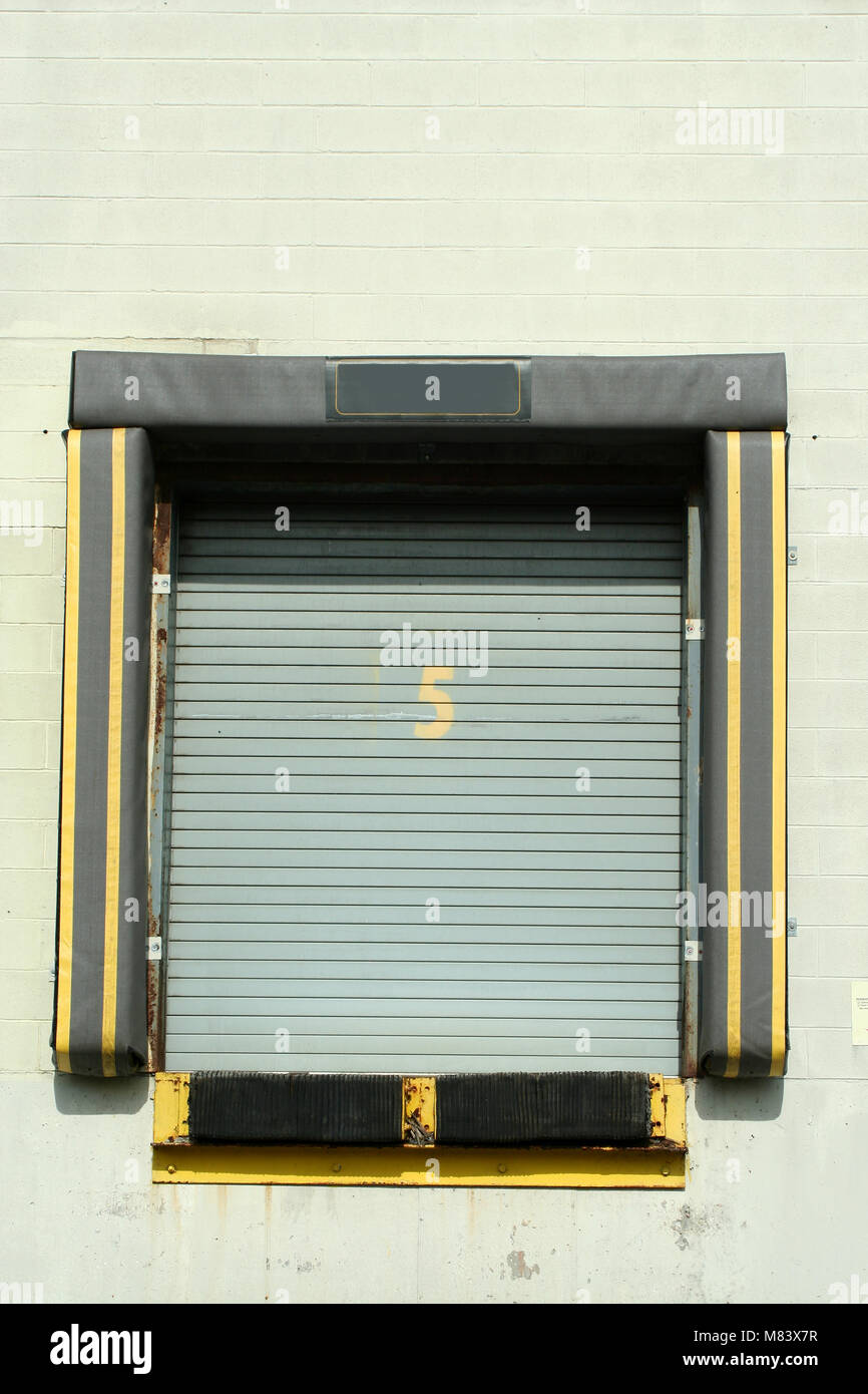 A Loading dock bay door Stock Photo - Alamy
