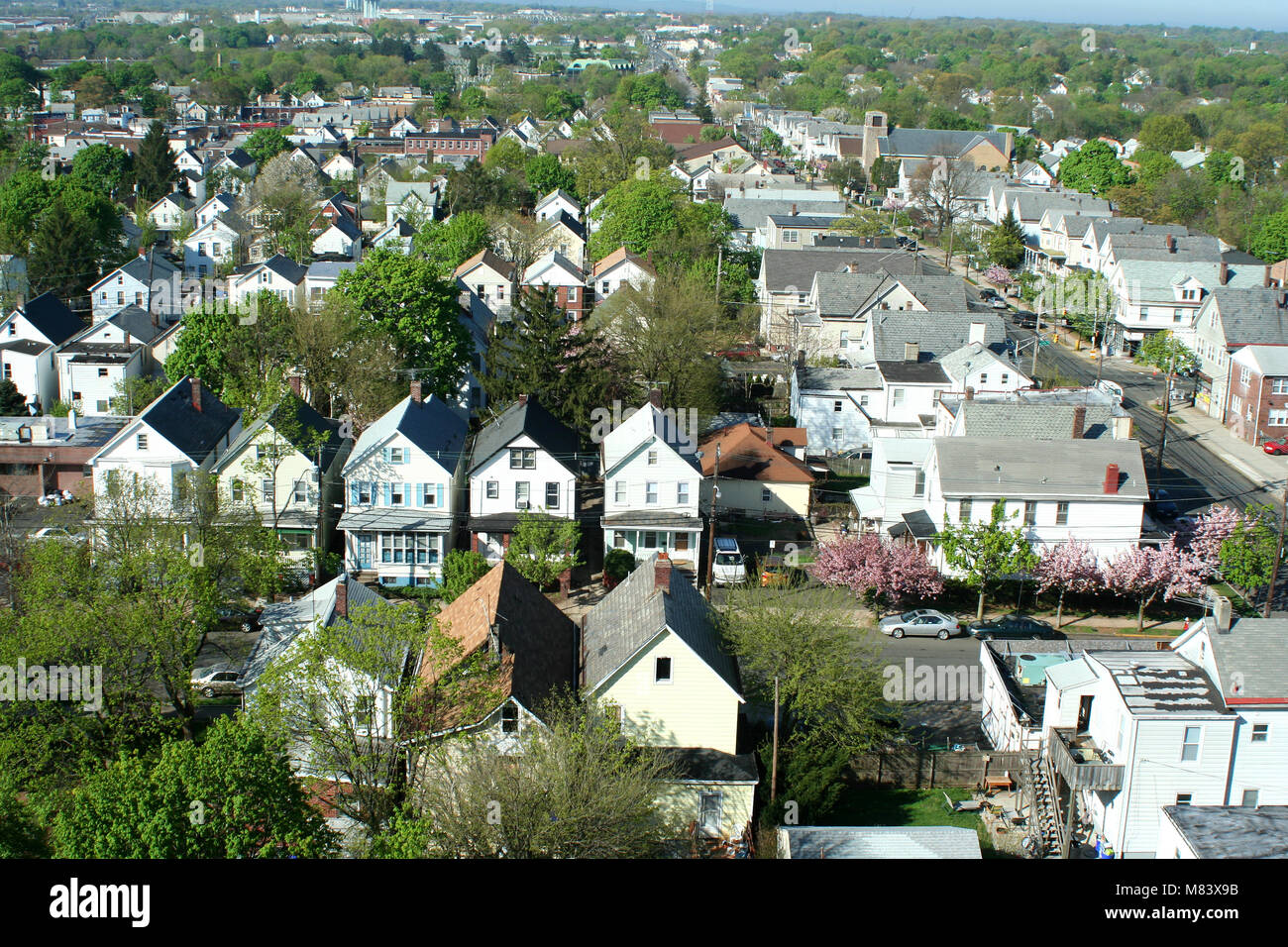 A neighborhood from above Stock Photo - Alamy