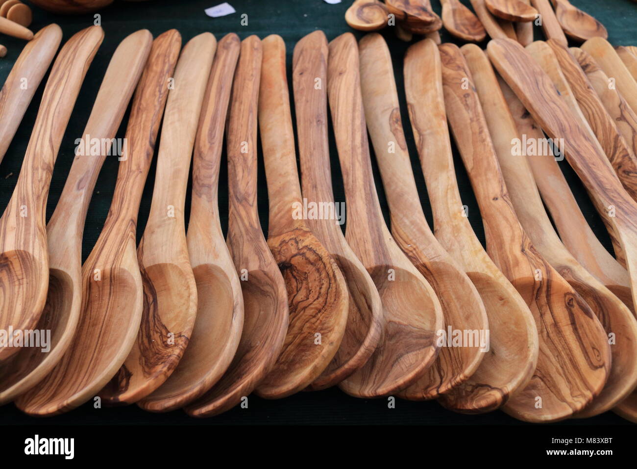 Traditional wooden spoons Stock Photo - Alamy