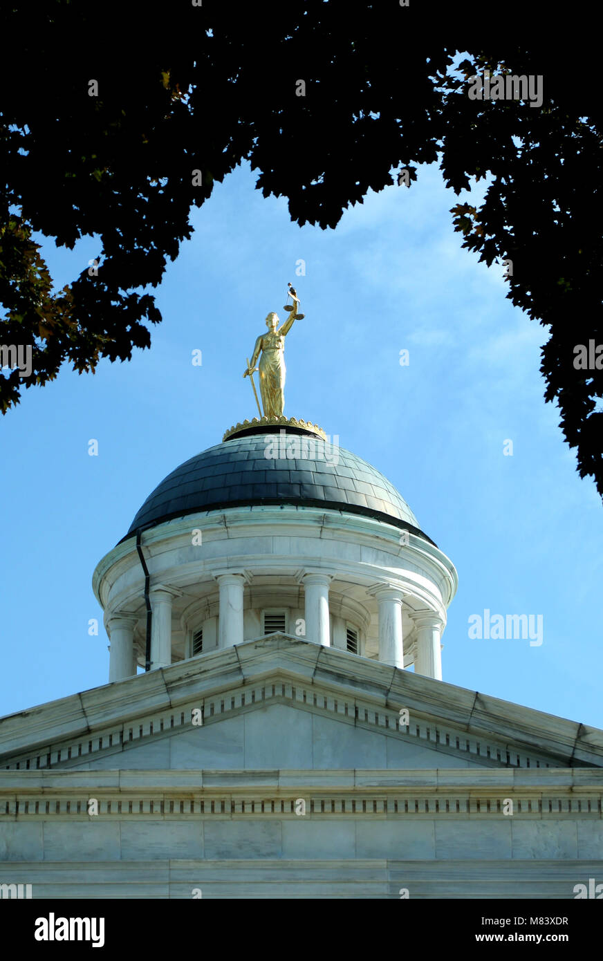 A Old courthouse with blue sky Stock Photo - Alamy