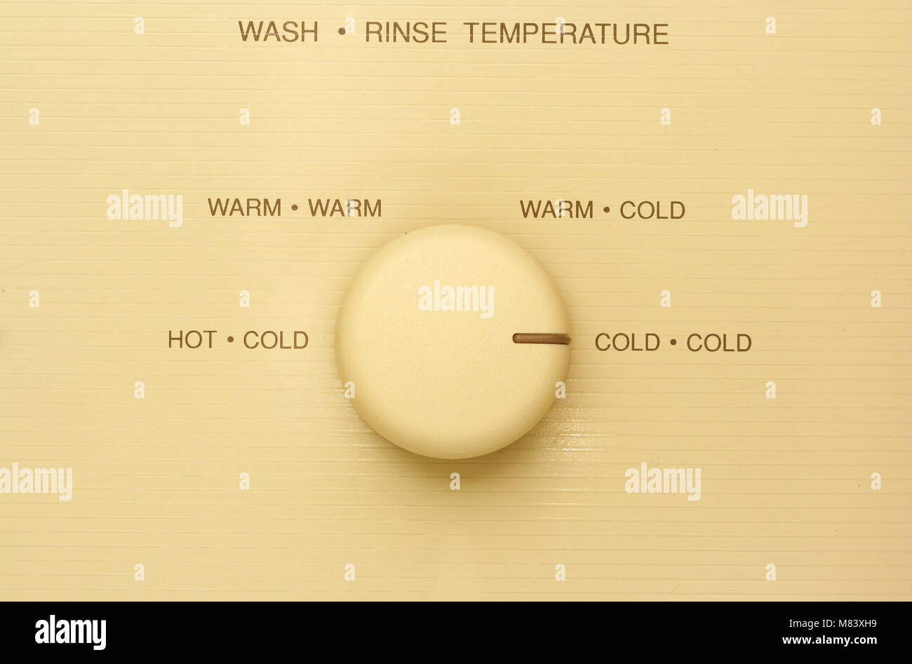 Washing machine temperature control Stock Photo - Alamy