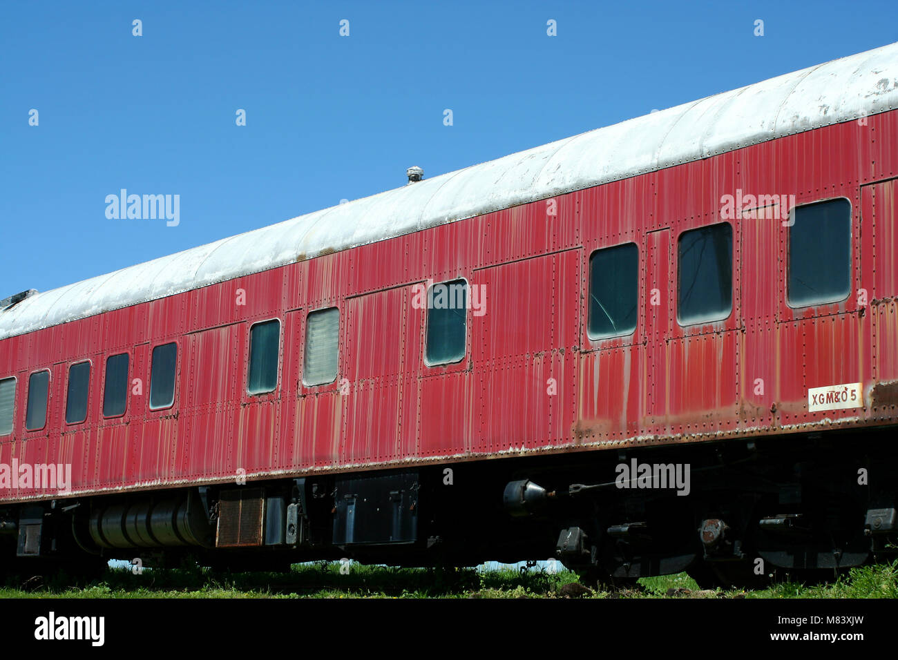 A Old passenger train car Stock Photo - Alamy