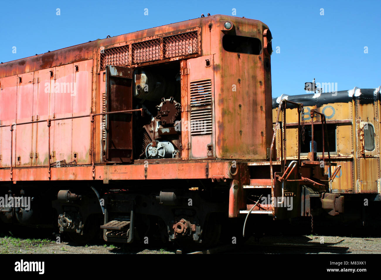 A Old train locomotive Stock Photo - Alamy
