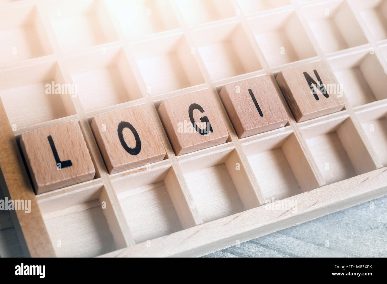 Login logout button hi-res stock photography and images - Alamy