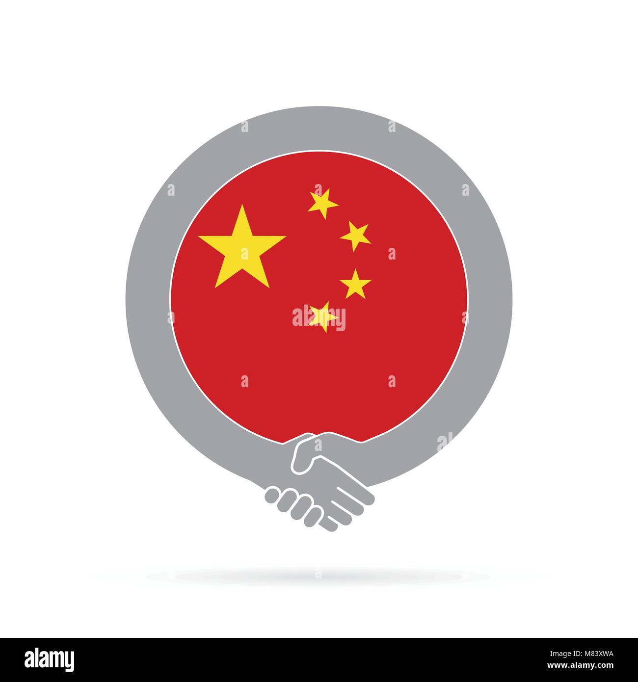 Asian handshake partnership Stock Vector Images - Alamy