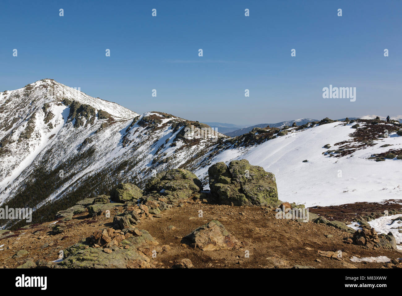 Mount Lincoln from Little Haystack Mountain in the White Mountains, New ...