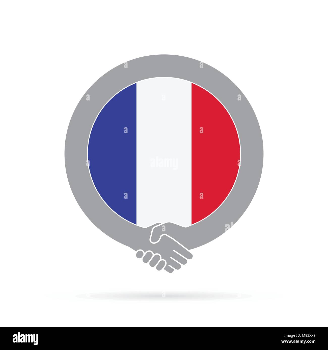 Diplomatic handshake france hi-res stock photography and images - Alamy