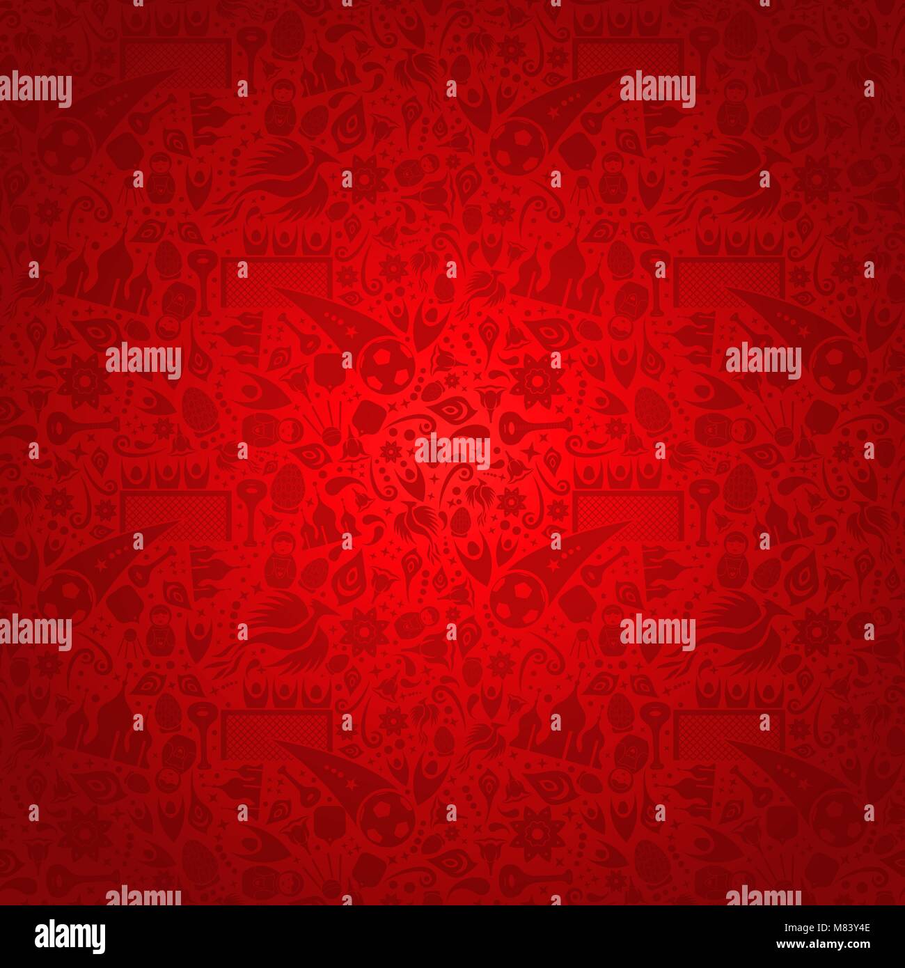 Russia symbol decoration background in red color. Traditional russian ...