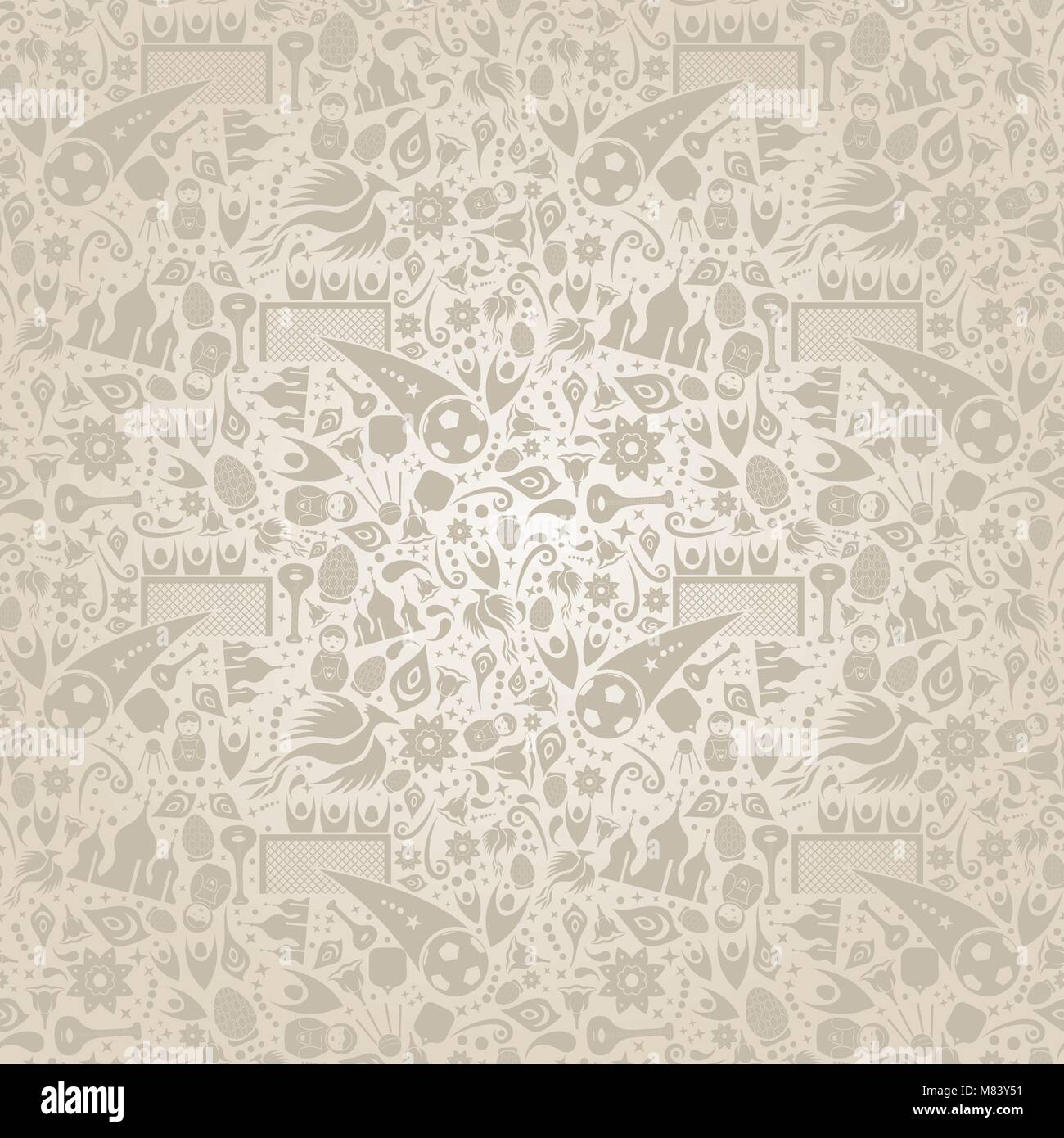 Russian Pattern Wallpaper