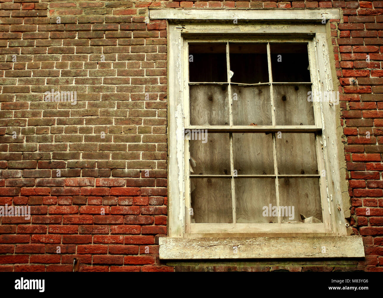 A Window on a abandoned building Stock Photo - Alamy