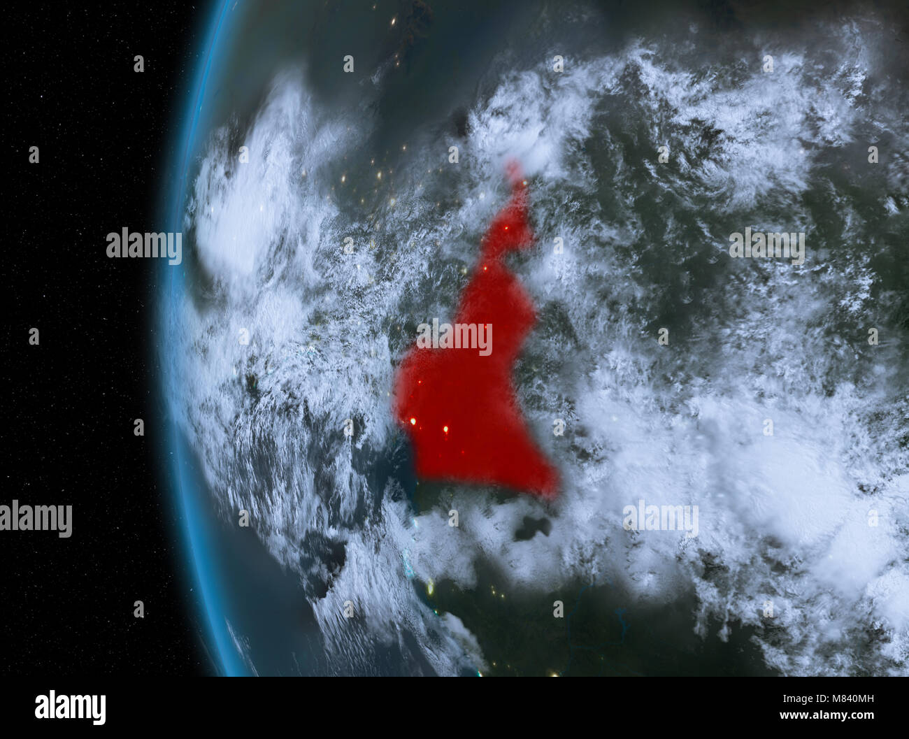 Space orbit view cameroon hi-res stock photography and images - Alamy
