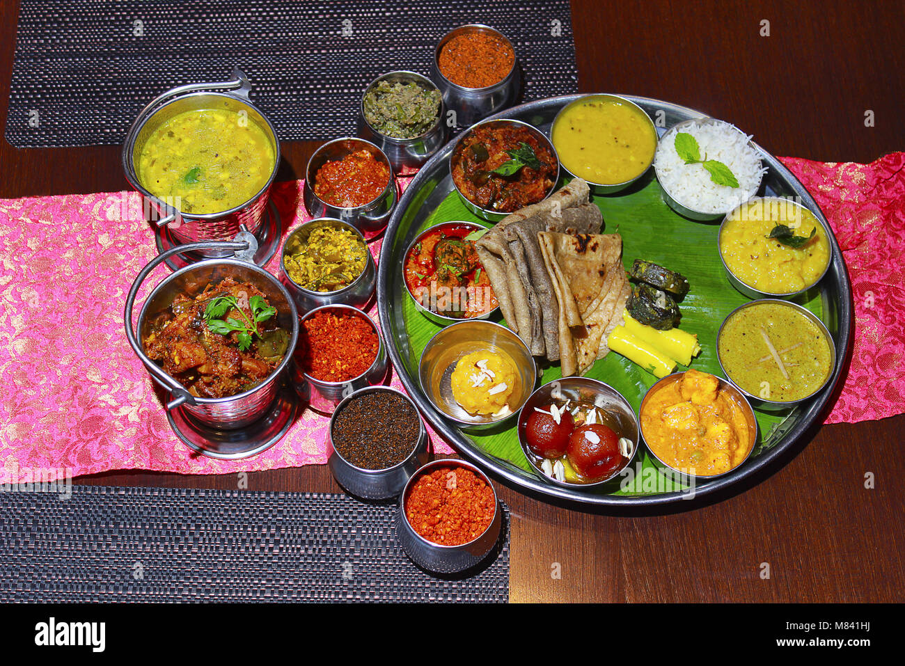 Indian maharashtrian thali hi-res stock photography and images - Alamy