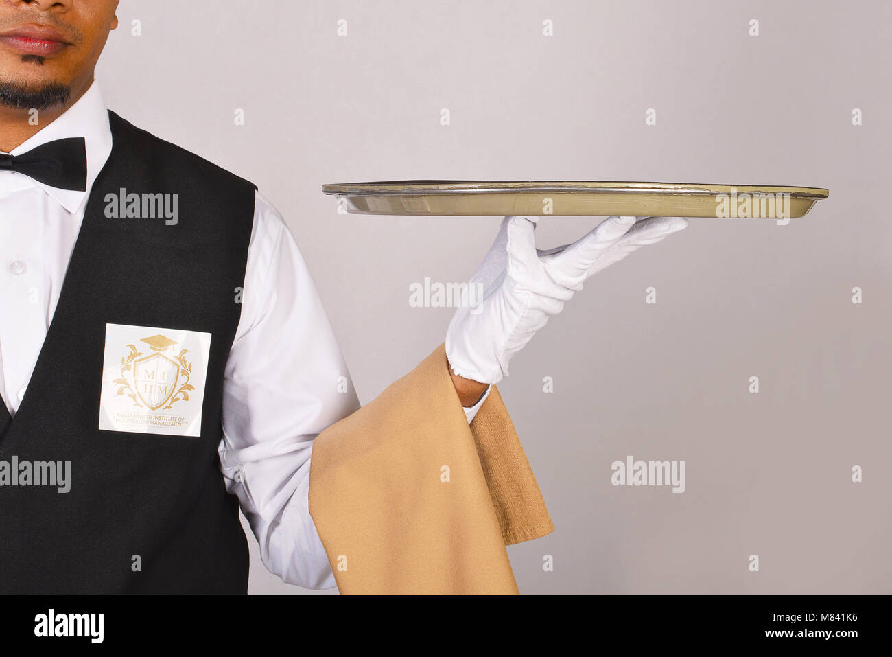 Waitress plate silhouette hi-res stock photography and images - Alamy