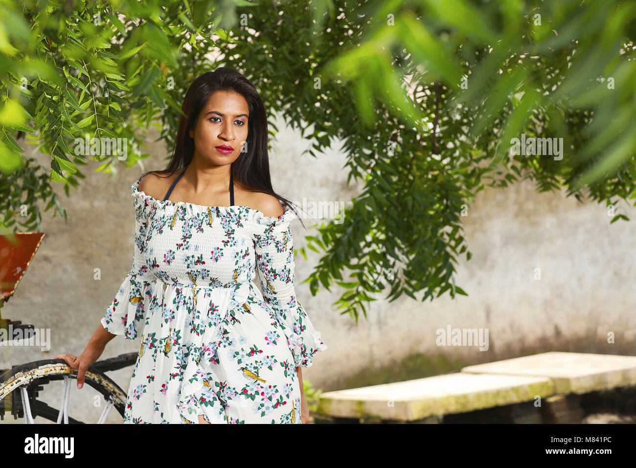 Portrait of girl looking at camera Stock Photo - Alamy