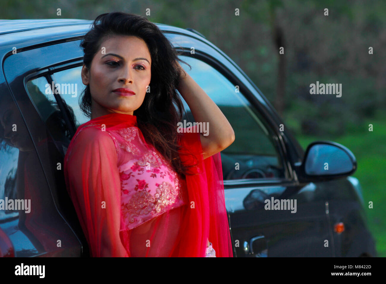 Saree Girl High Resolution Stock Photography and Images - Alamy