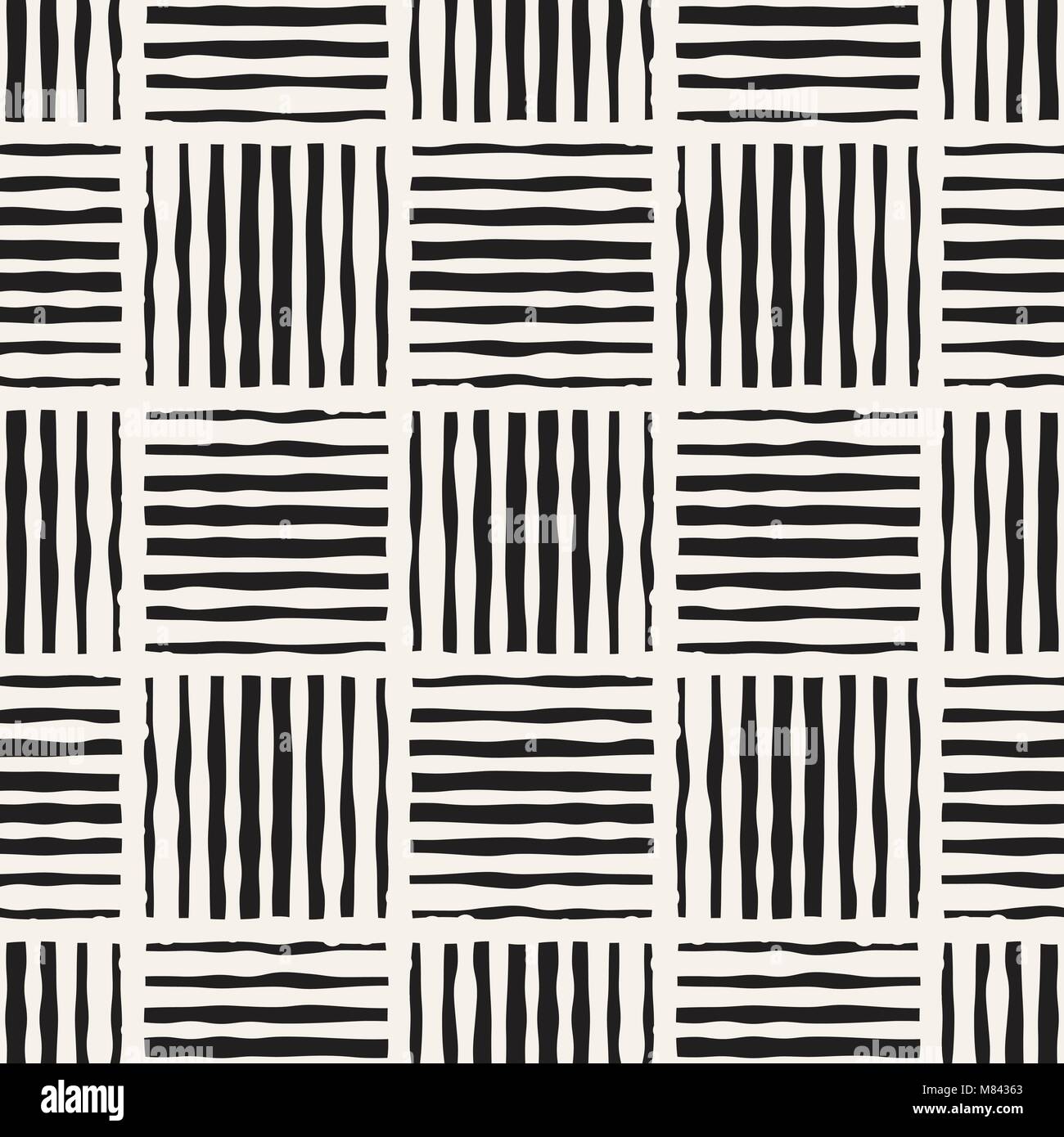 Seamless abstract hand drawn pattern. Vector freehand lines background ...