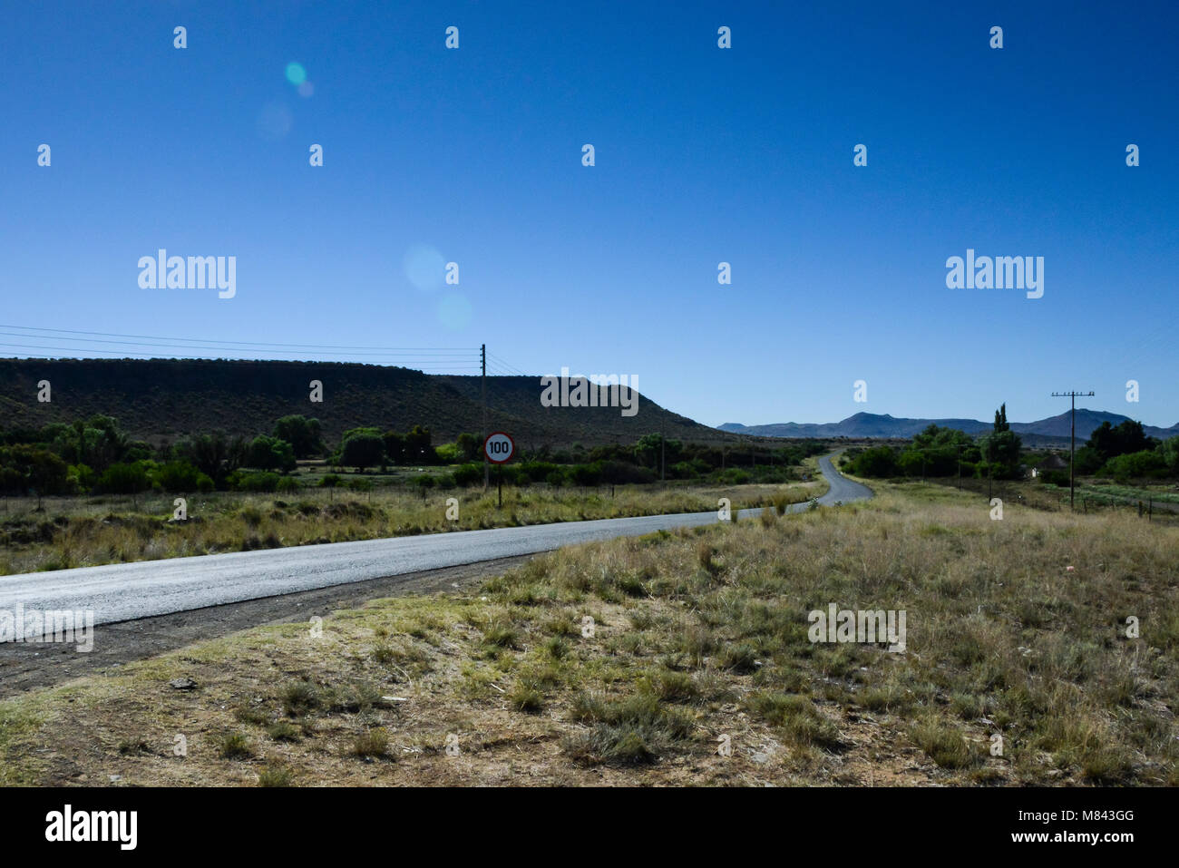 The R717 just outside Philippolis, Free State, South Africa Stock Photo ...