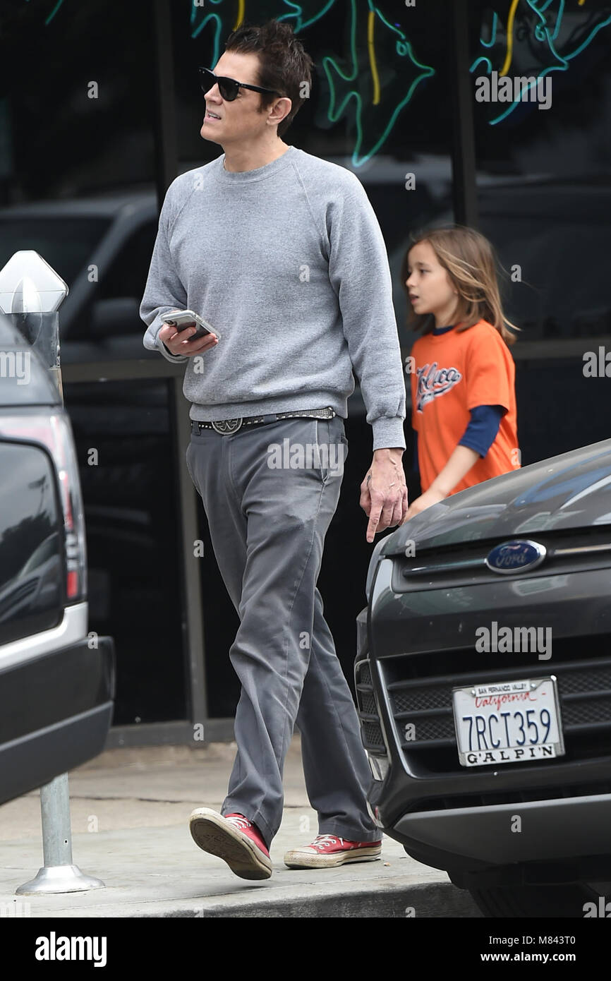 Johnny Knoxville and his son, Rocko Clapp, take a walk together in Los ...
