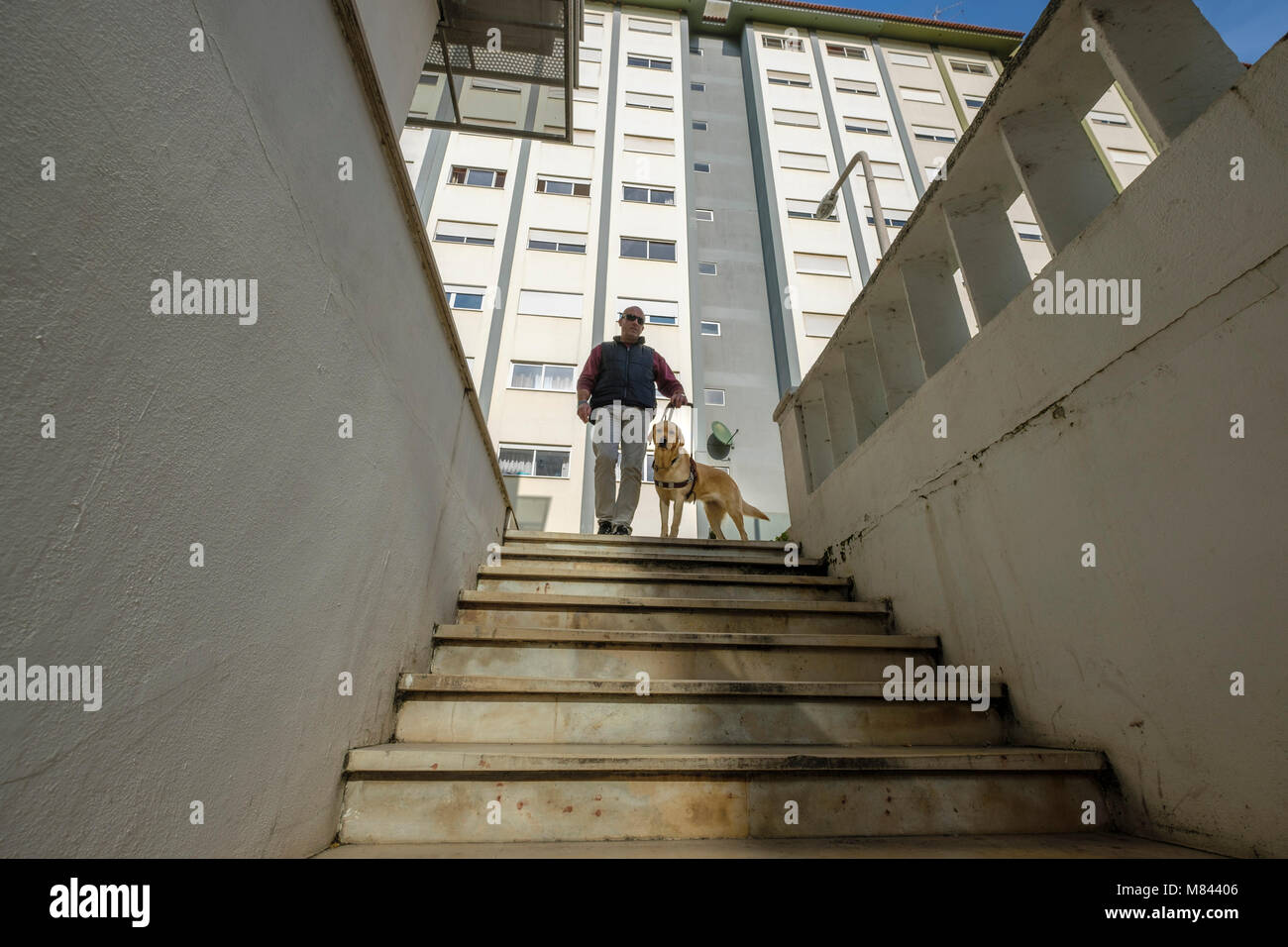 Person guiding hi-res stock photography and images - Alamy