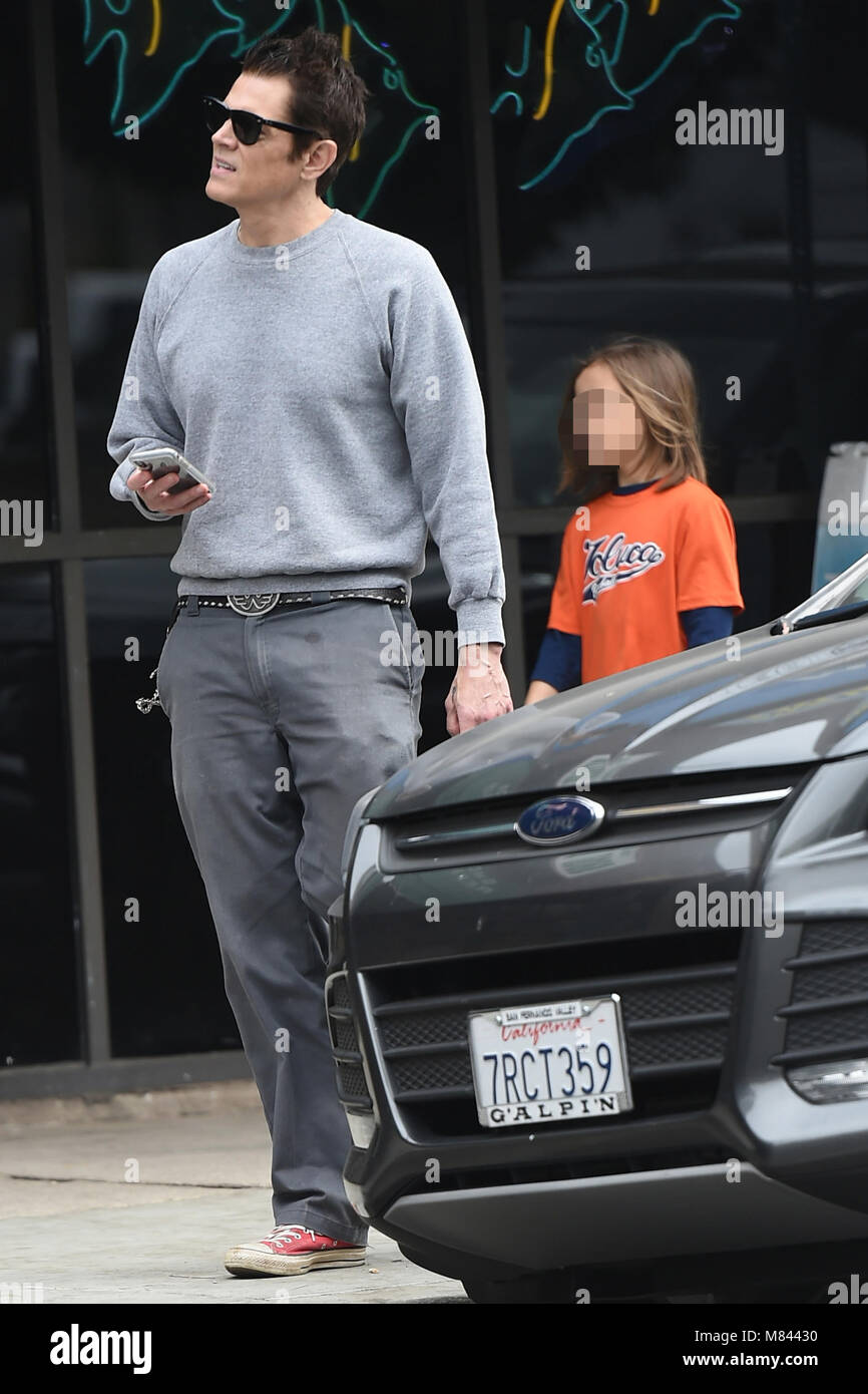 Johnny Knoxville and his son, Rocko Clapp, take a walk together in Los ...