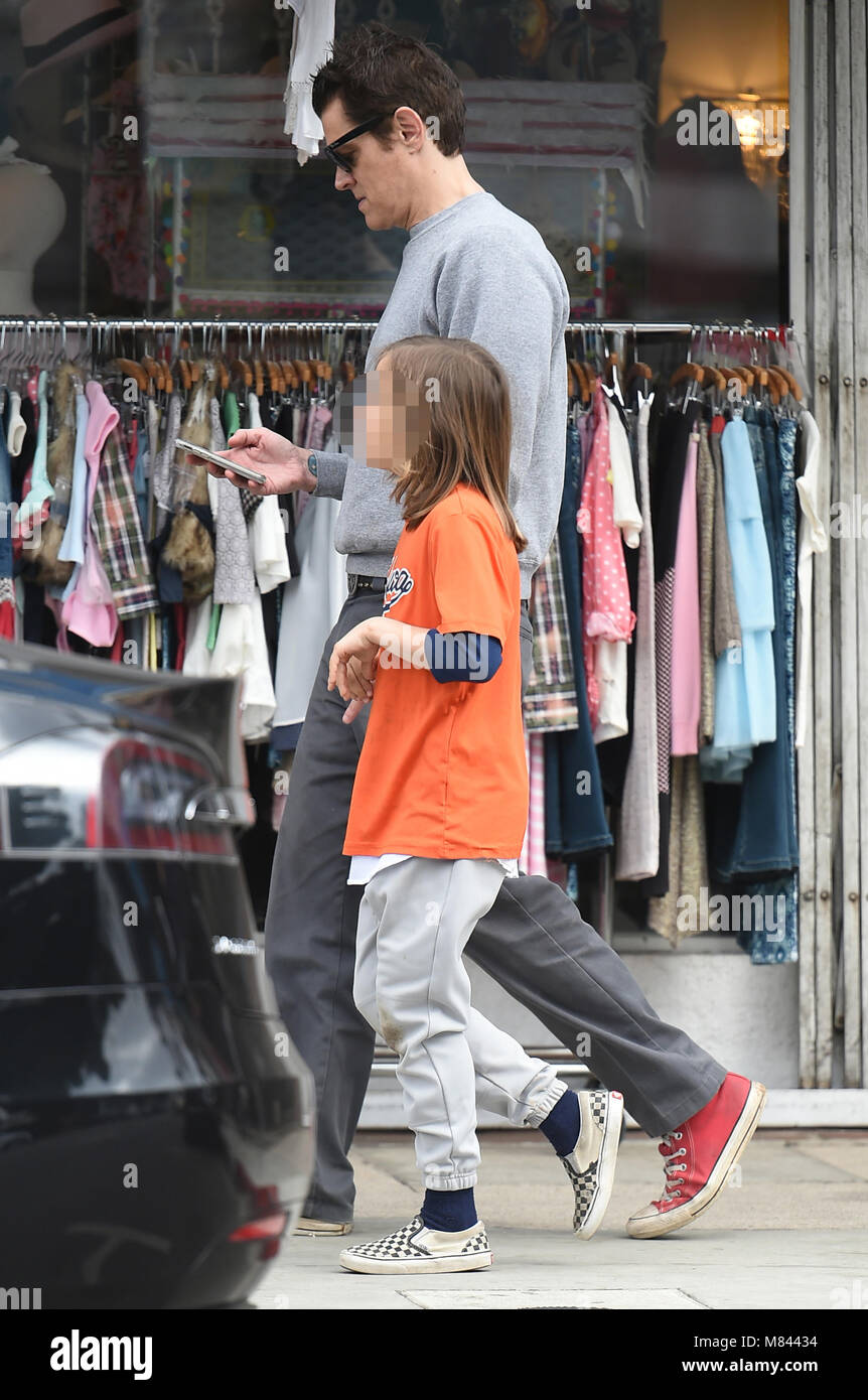 Johnny Knoxville and his son, Rocko Clapp, take a walk together in Los ...