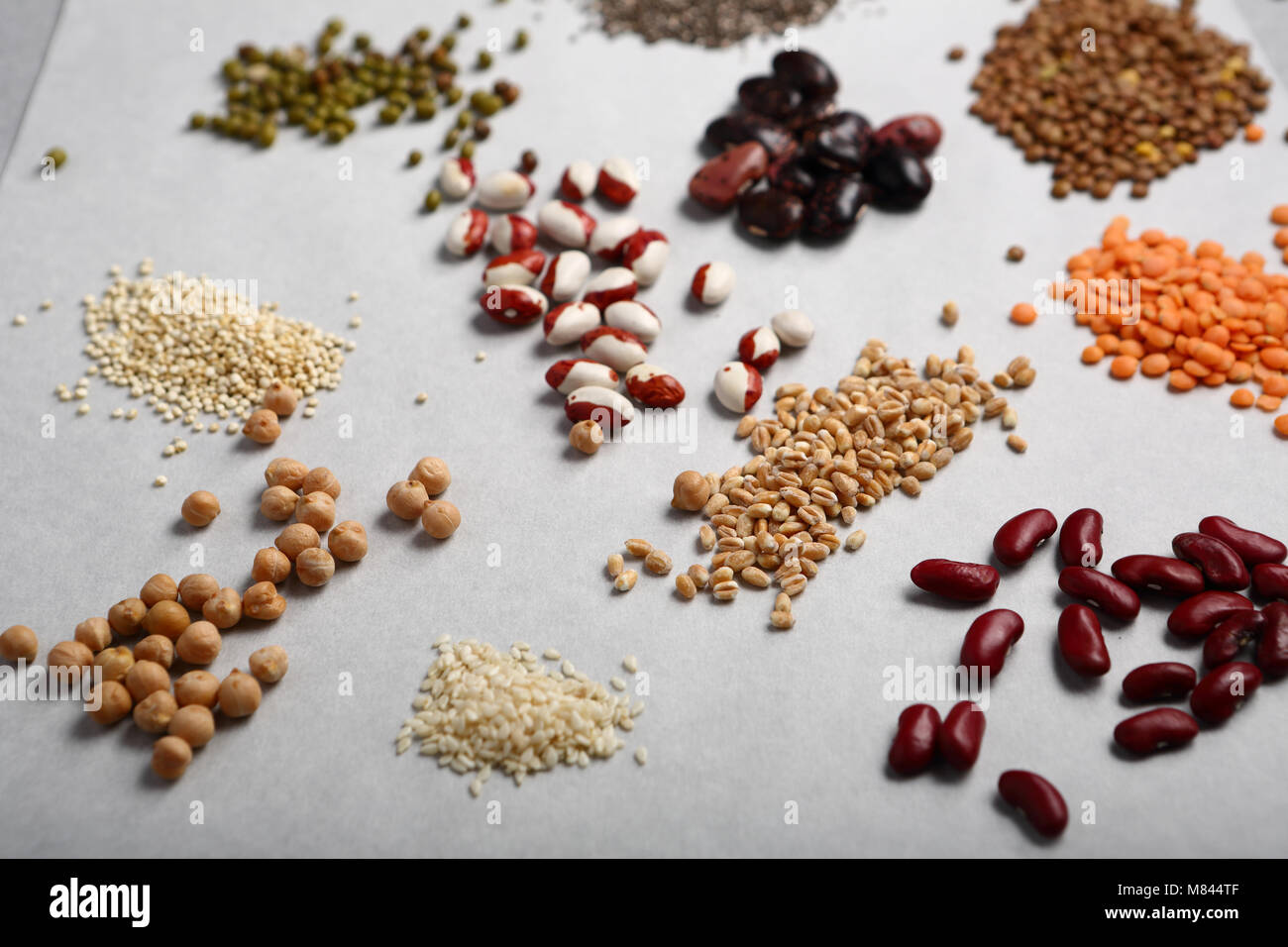 Set of super foods seeds, healthy food Stock Photo - Alamy