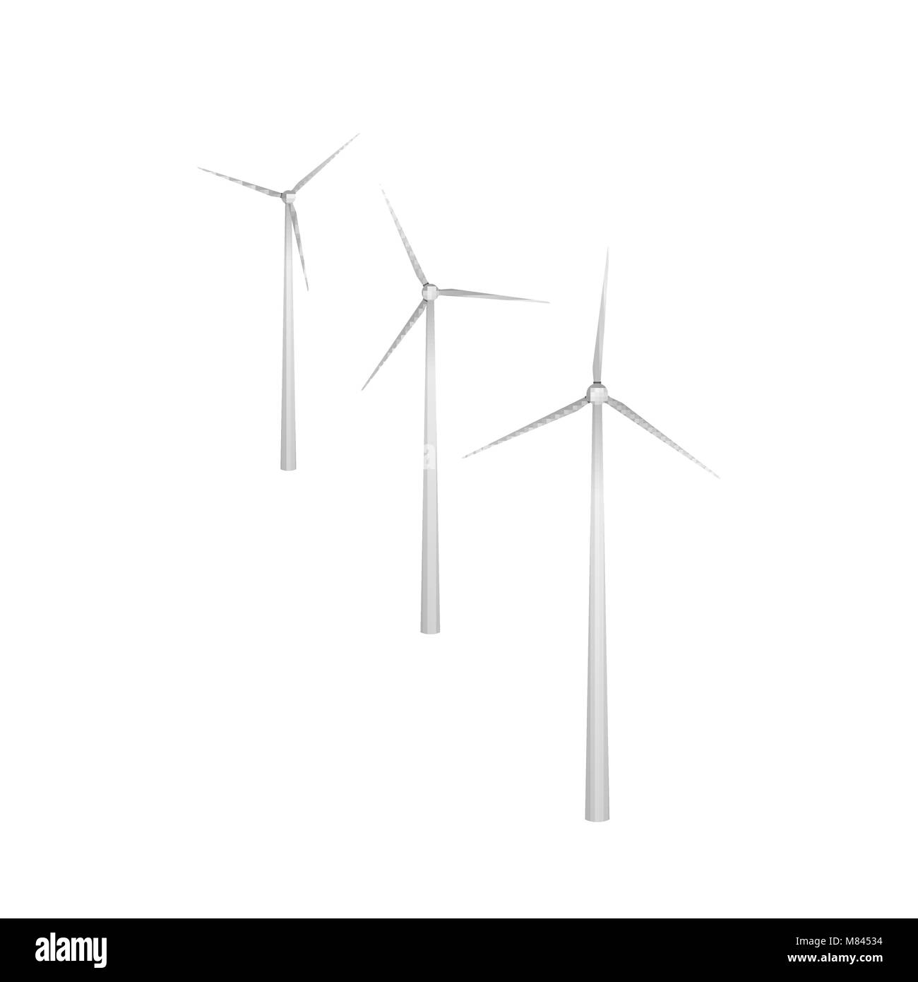 Electricity windmill vector illustration. Alternative energy Stock ...