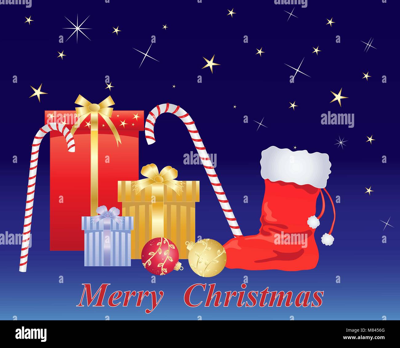 Wrapped gift display Stock Vector Images - Alamy