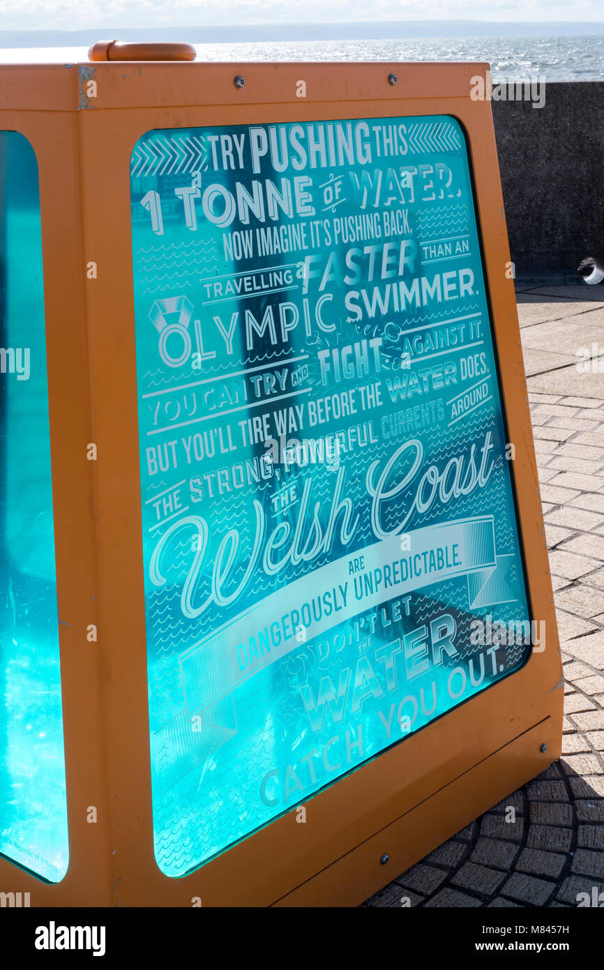 RNLI Respect the water Stock Photo - Alamy