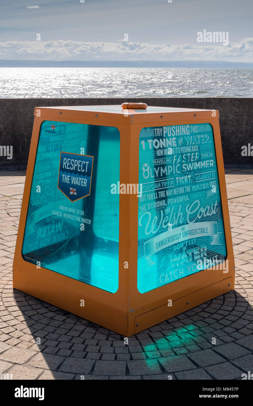 RNLI Respect the water Stock Photo - Alamy