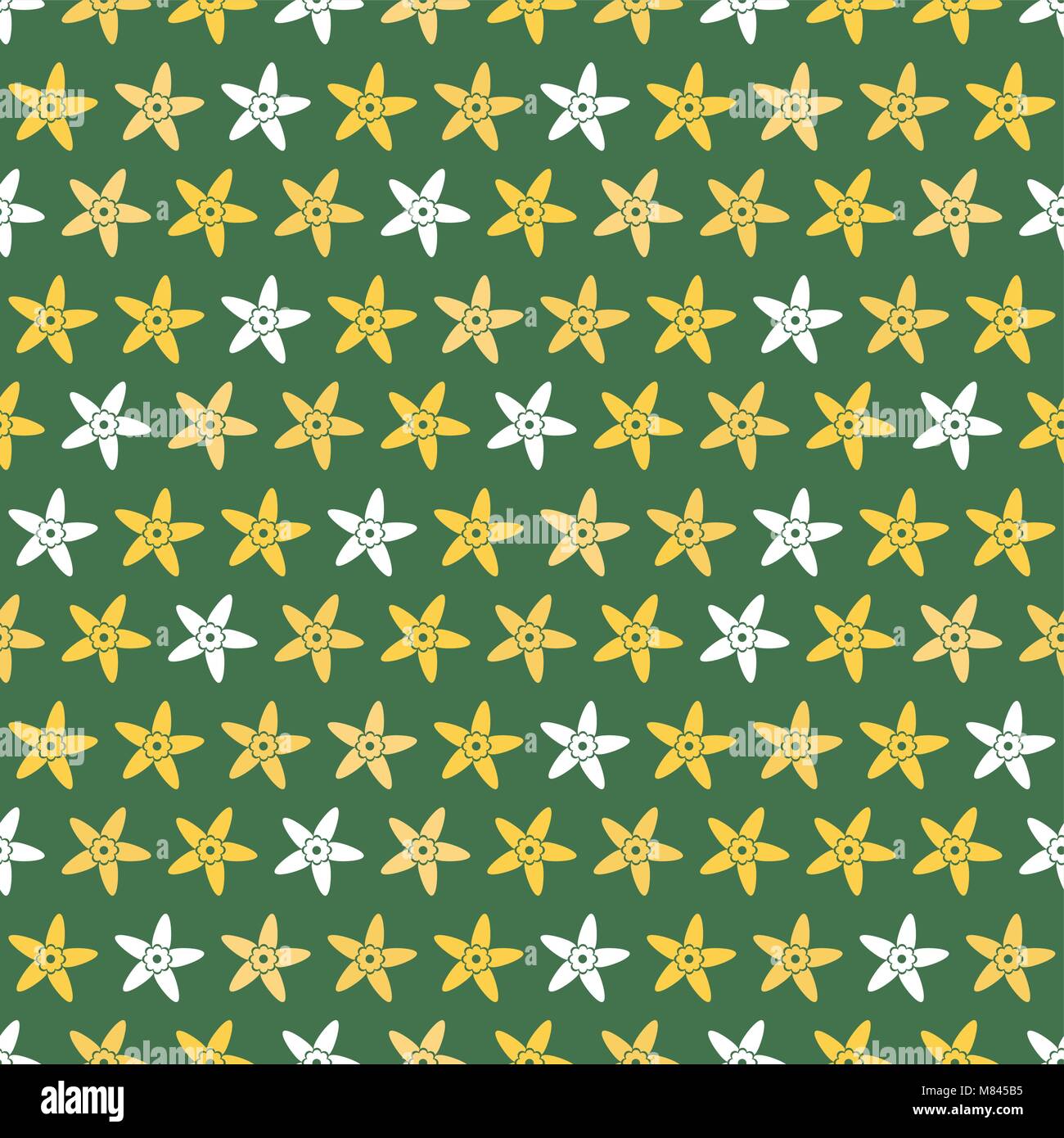 Seamless pattern background flowers in vanilla. Vector illustration ...