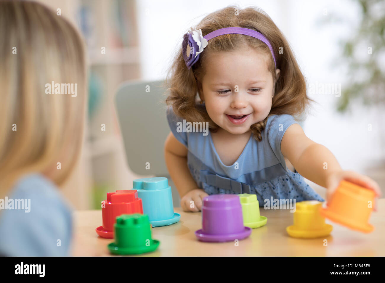 Child in kindergarten Stock Photo - Alamy