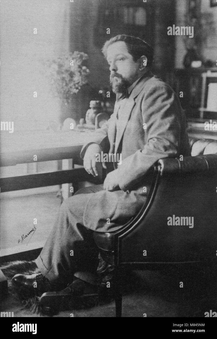 Portrait of Claude Debussy ( 1862 - 1918 ) composer - photography by ...