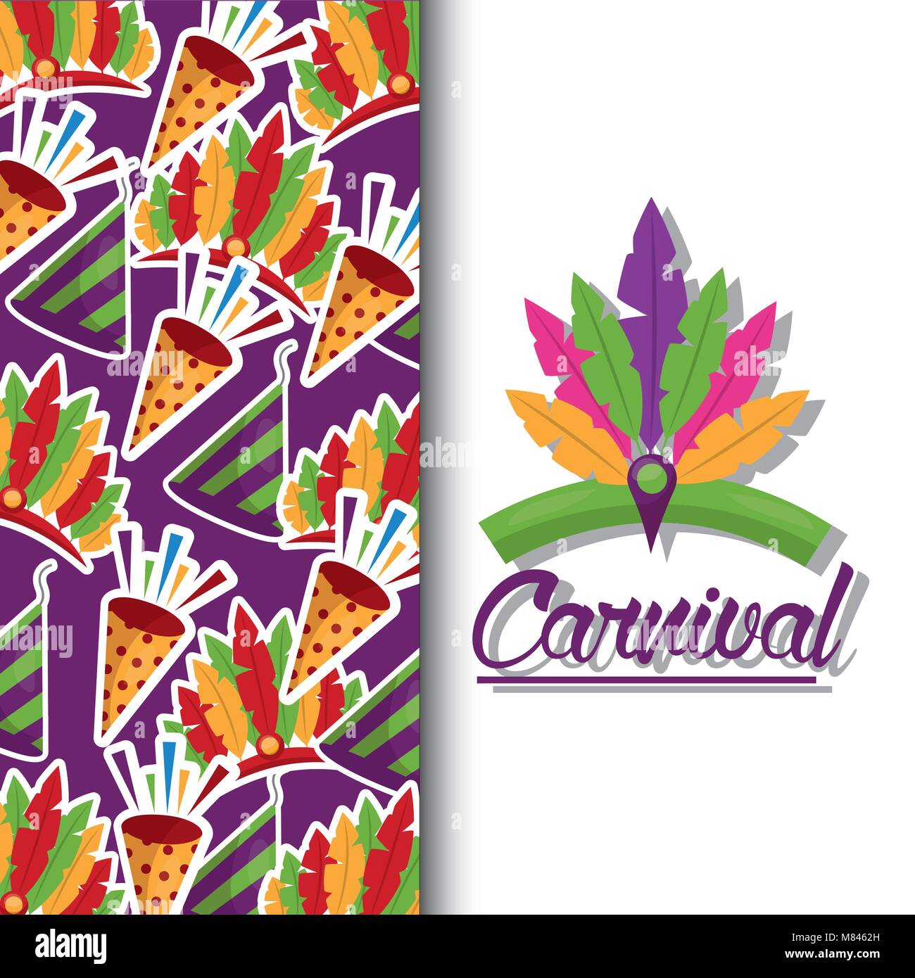 carnival party celebration festive image vector illustration Stock ...
