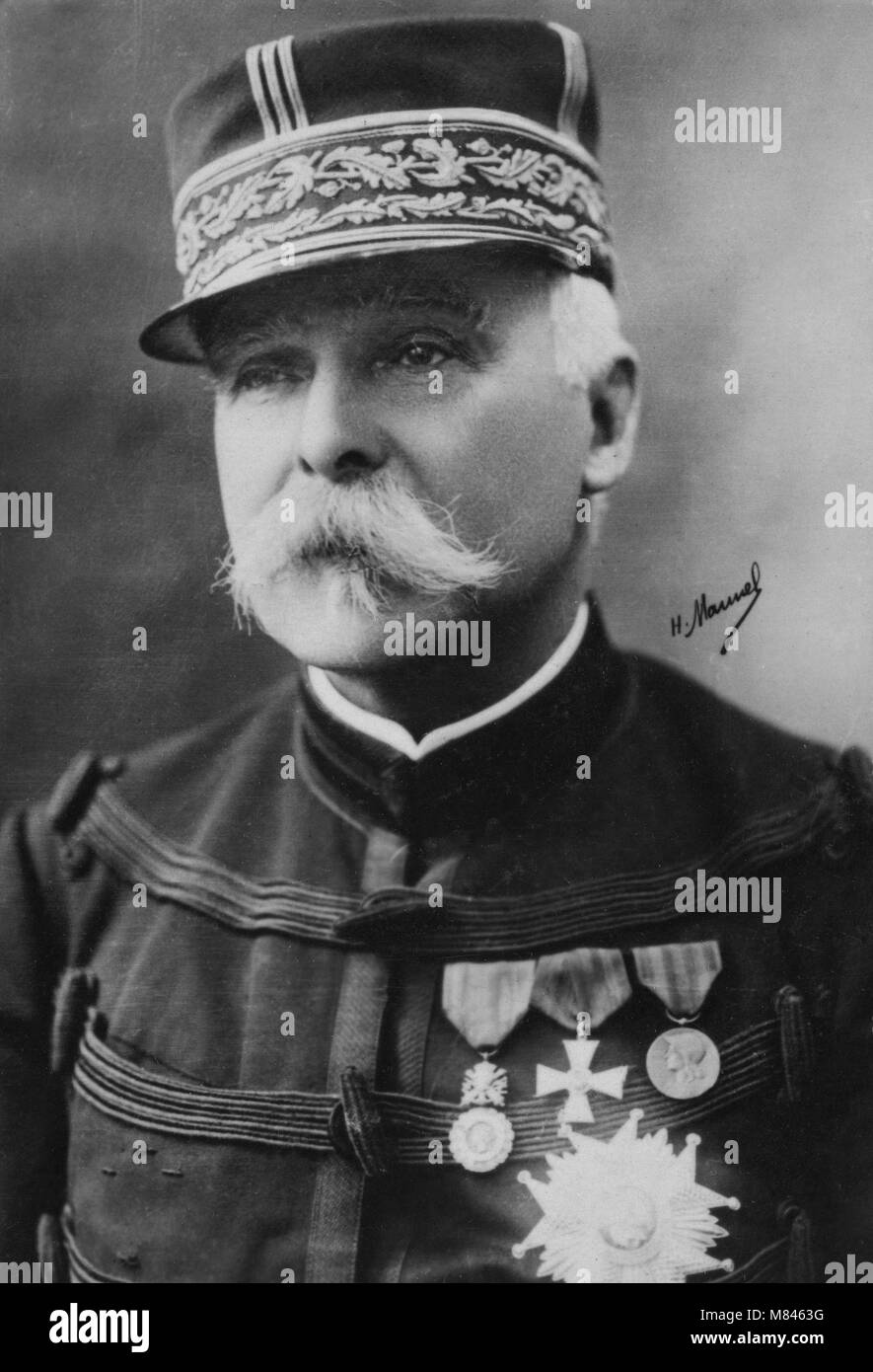 Portrait of the General Gerald Pau ( 1848 - 1932 ) - photography by ...