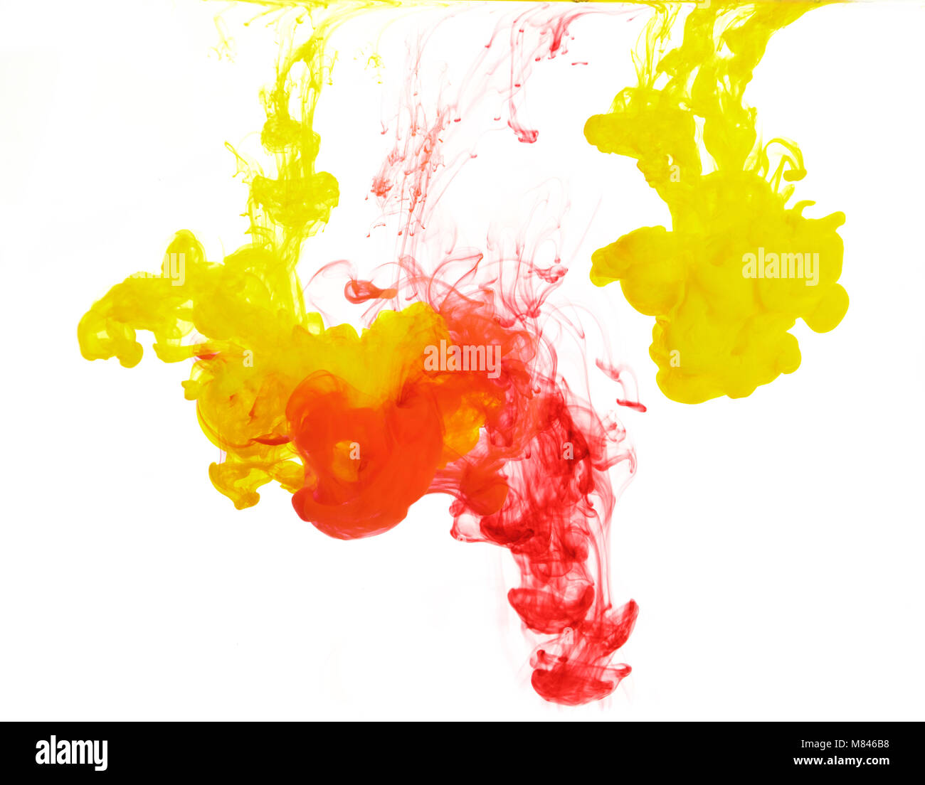 inks in water, color abstraction Stock Photo - Alamy