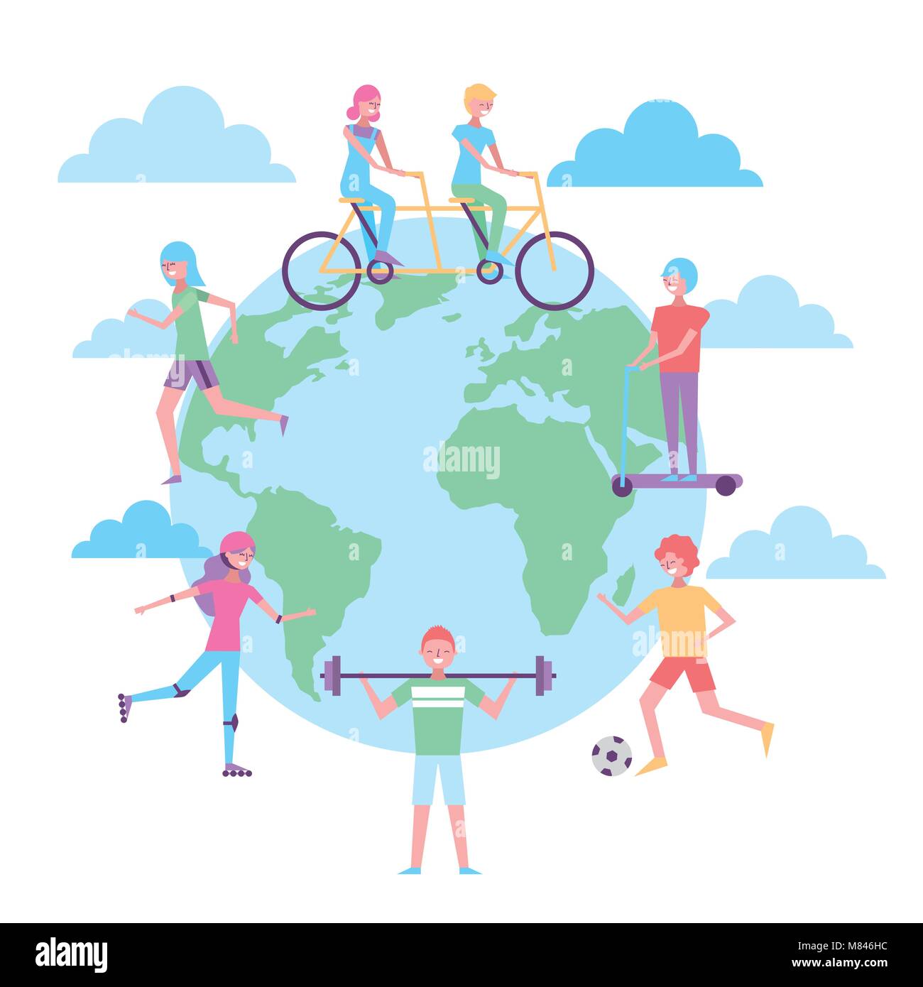 Seashore exercise Stock Vector Images - Alamy