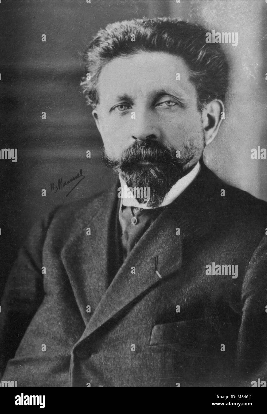 Portrait of Andre Lefevre ( 1869 - 1929 ) - photography by Henri Manuel ...