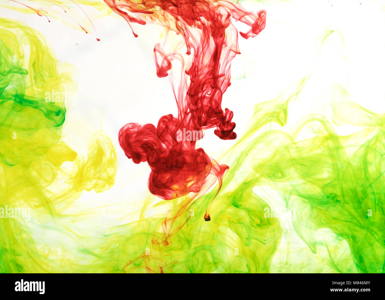 inks in water, color abstraction Stock Photo - Alamy