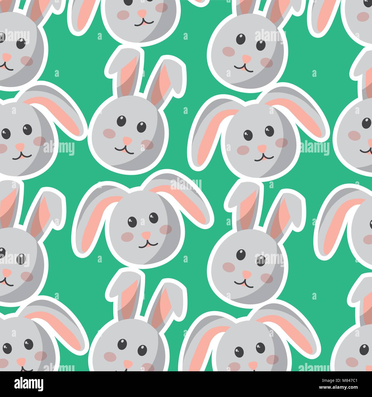 easter bunny cartoon character background vector illustration Stock ...