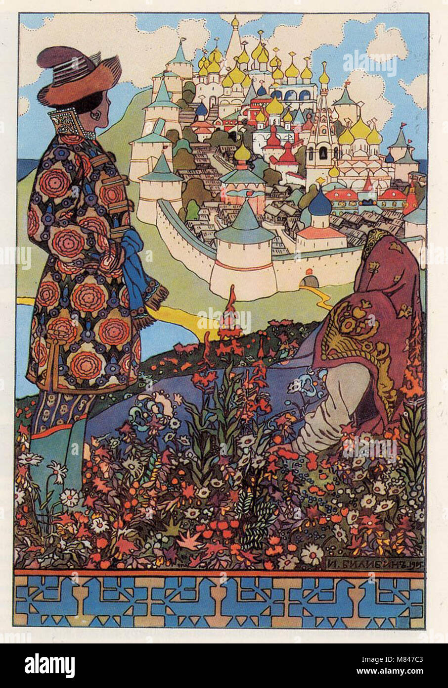 Ivan Jakovlevich Bilibin vintage illustration Stock Photo - Alamy