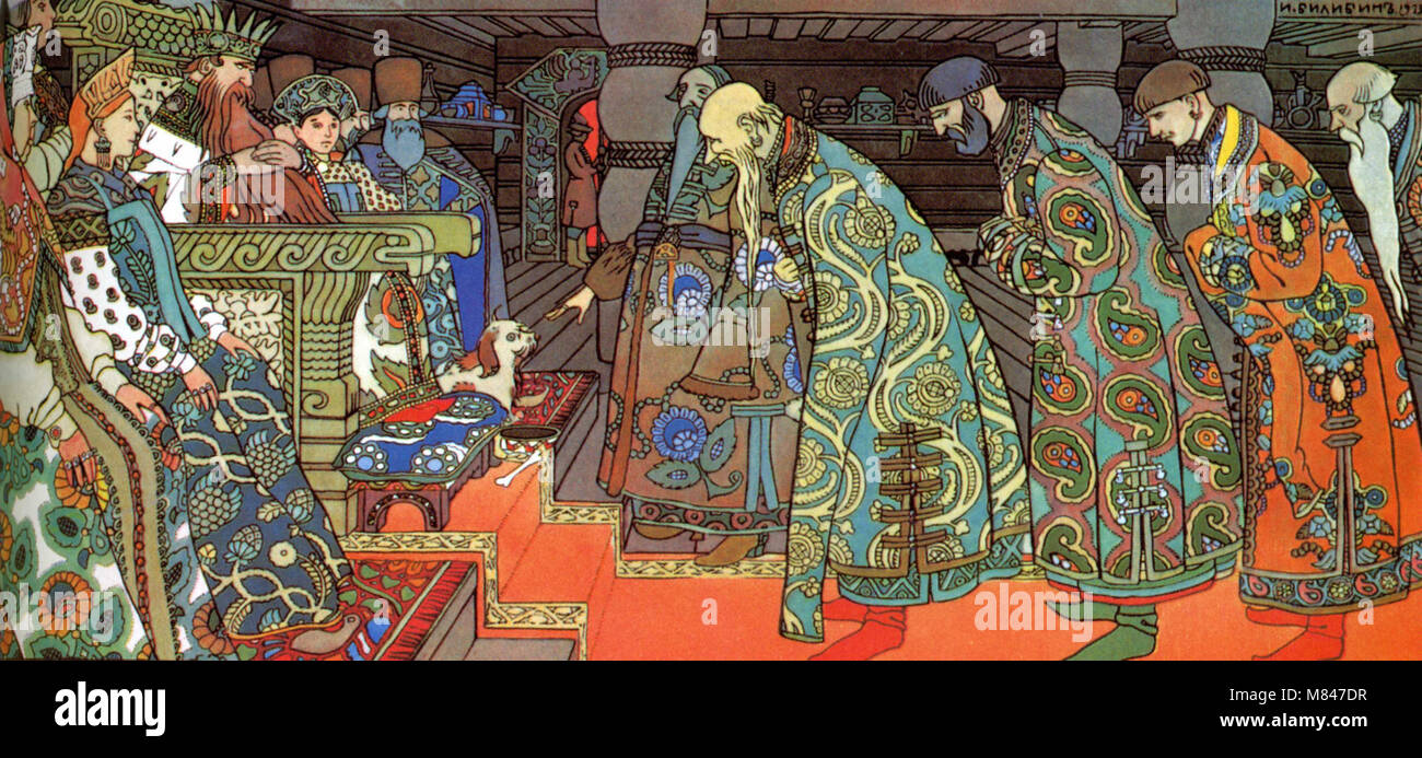 Ivan Jakovlevich Bilibin vintage illustration Stock Photo - Alamy