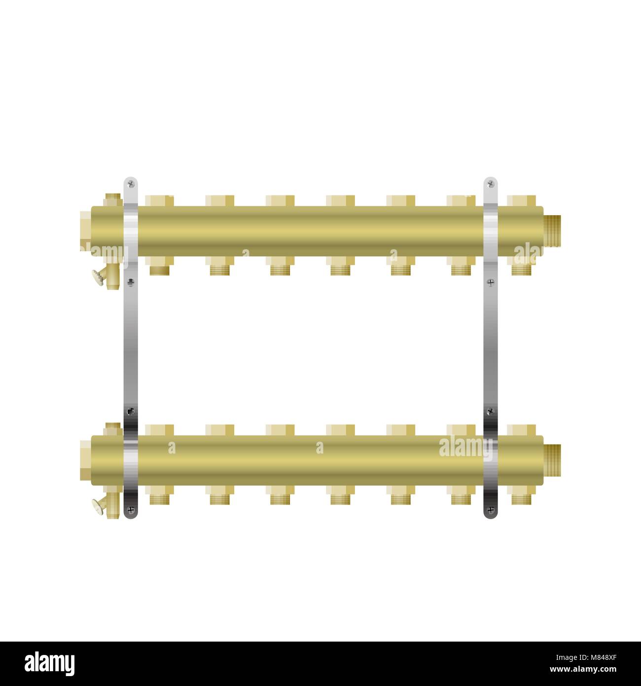 Brass manifold Stock Vector Images - Alamy